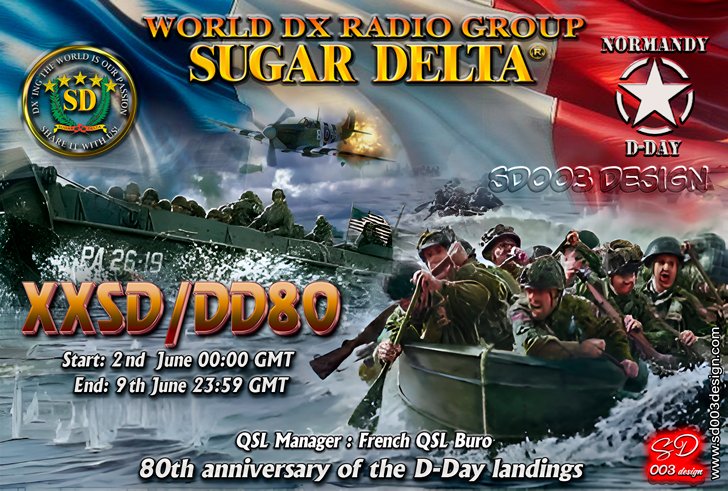 XXSD/DD80 Special activation 80th anniversary of the Normandy landings ...